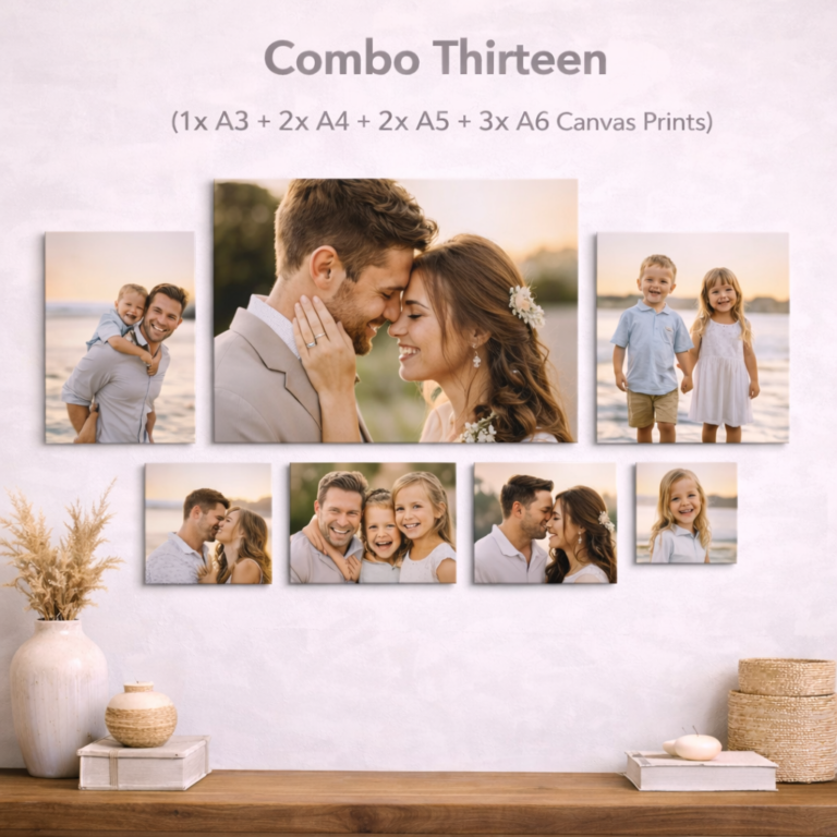Canvas Combo 13 – Multi-Size Canvas Wall Display Set - Custom Flair