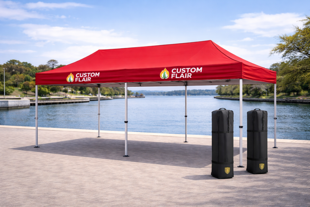 Deluxe Pro Aluminium Gazebo 6m x 3m - Custom Flair