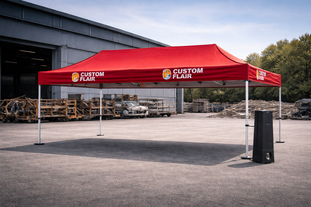 Imported Heavy-Duty Aluminium Gazebo 6m x 3m - Custom Flair
