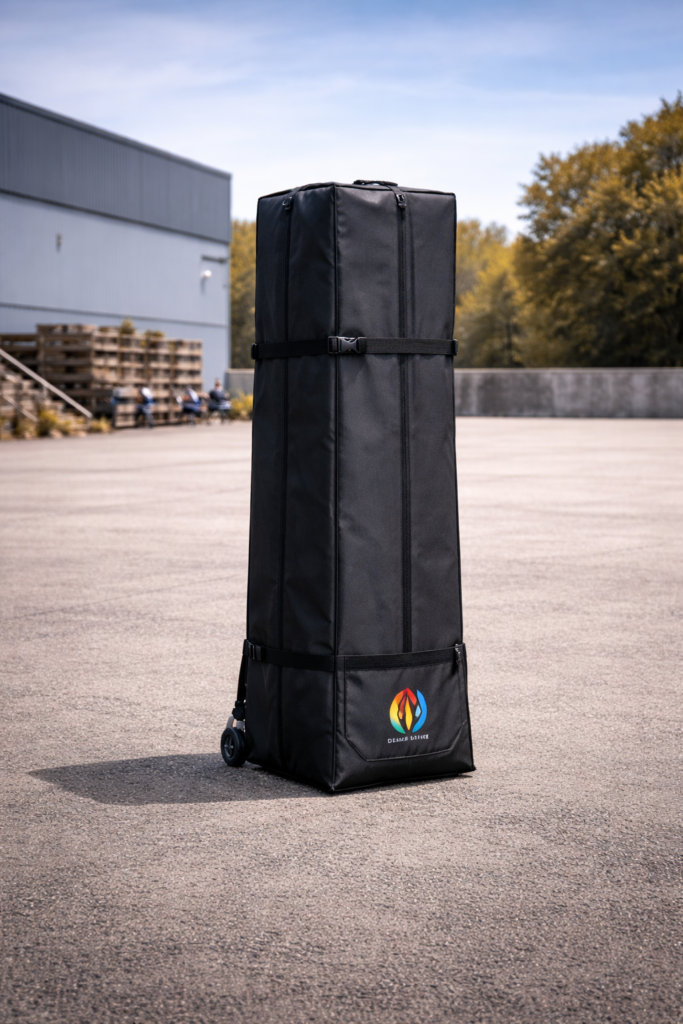 Exclusive Imported Wheeled Carry Bag – 3m x 3m - Custom Flair