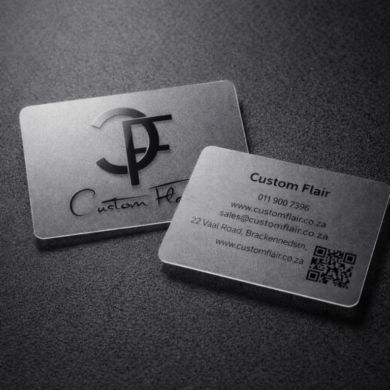 Signature PVC Business Cards (50 Single or Double sided) - Custom Flair